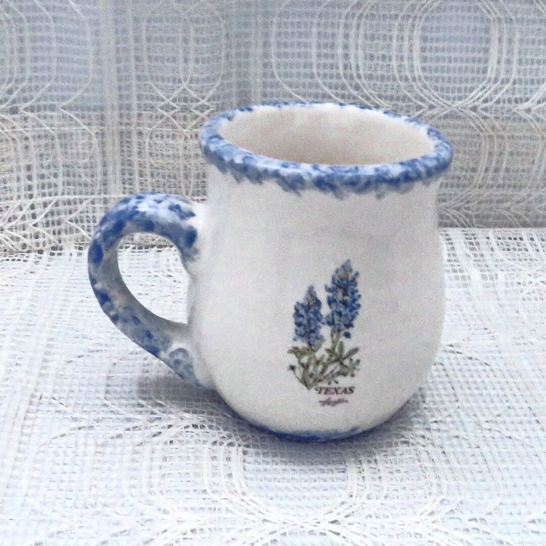 Handmade Ceramic Coffee Mug, Coffee Cup, Tea Cup, Bluebonnet Mug ...