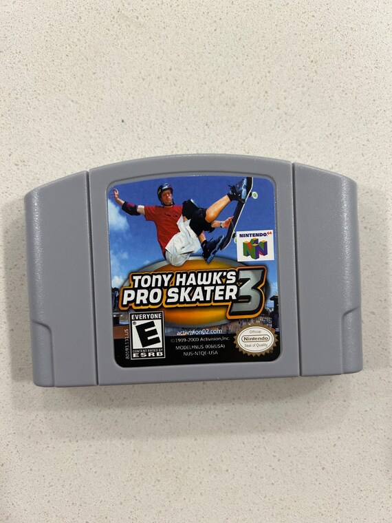 Tony Hawks Pro Skater 3 nintendo 64 N64 Game Etsy