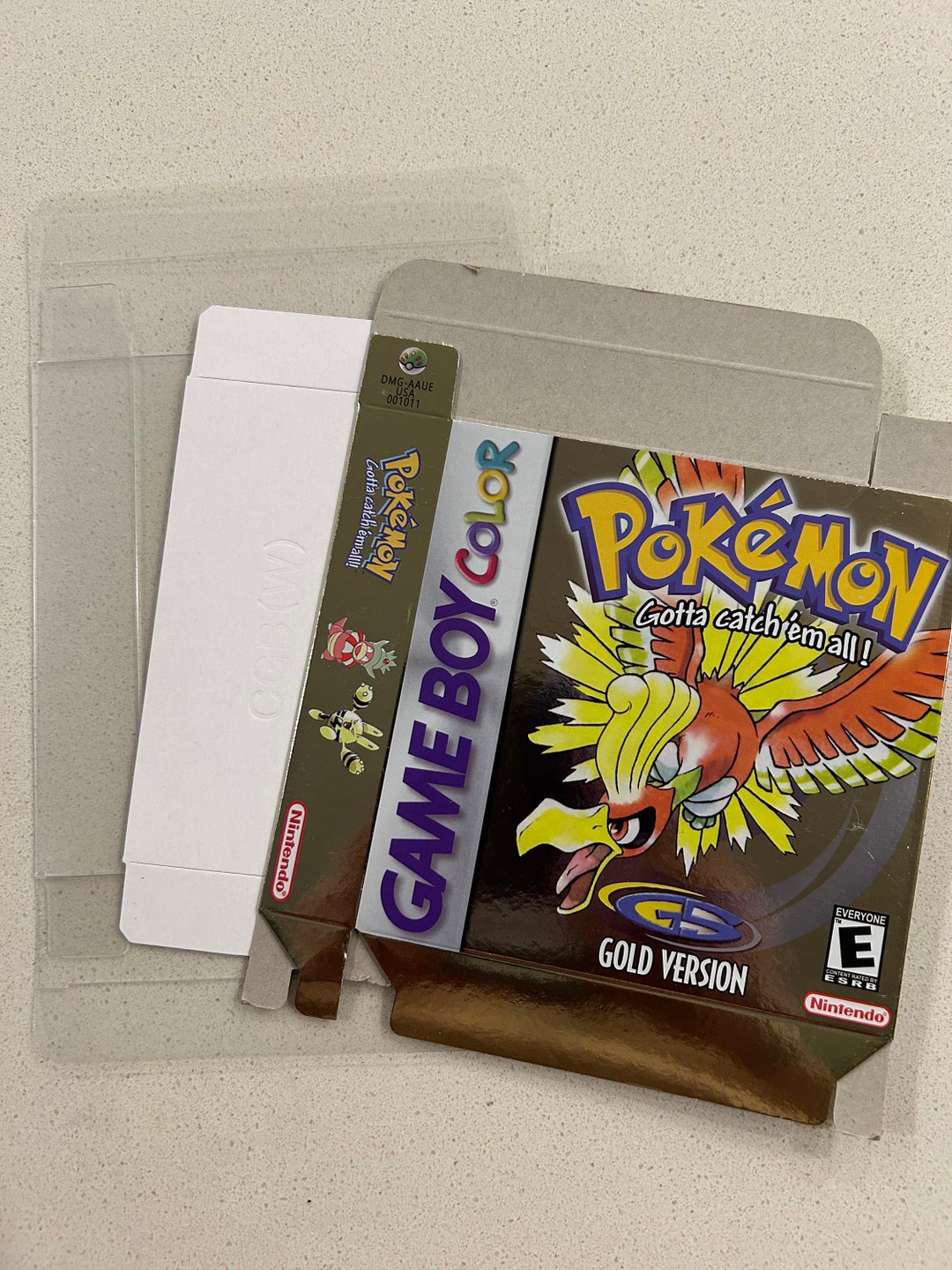 Pokemon Gold Version (nintendo Game Boy COLOR GBC) Box + Protector - Etsy