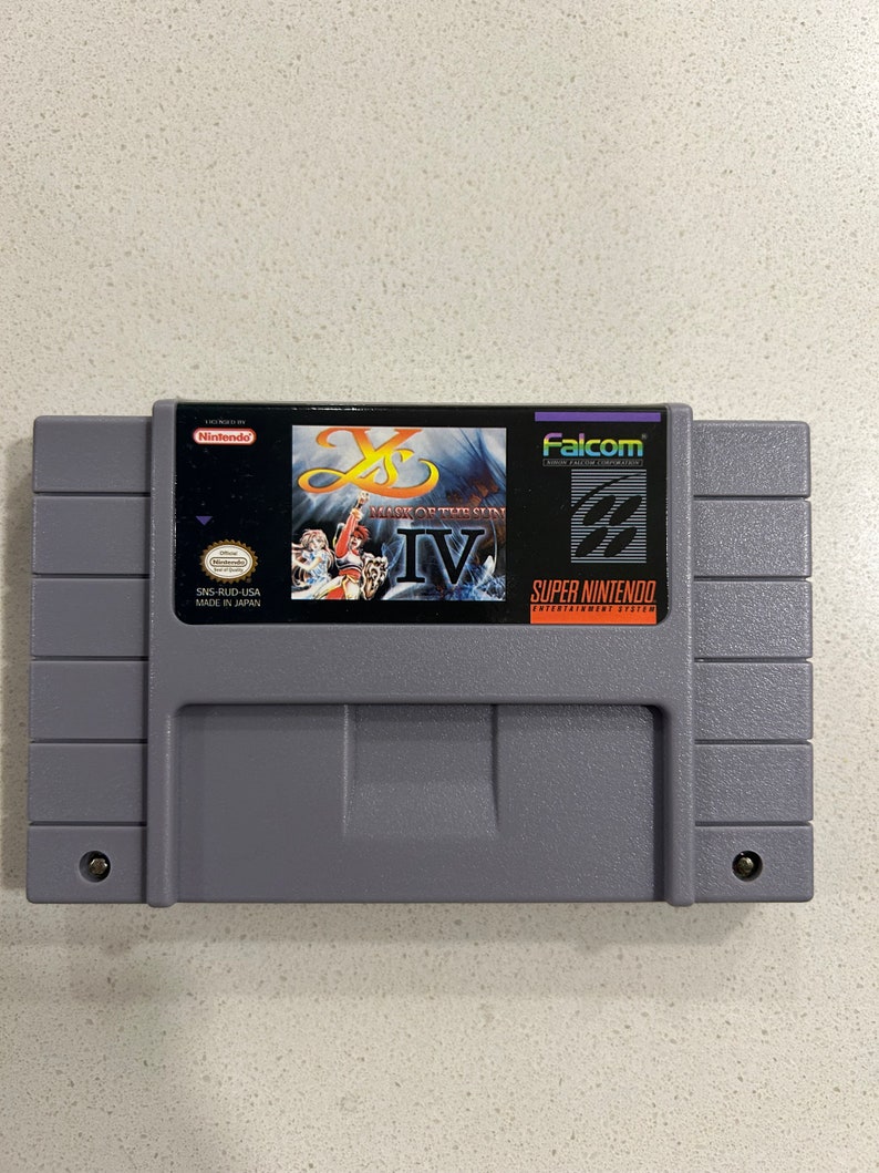 YS IV 4 Mask of the Sun super Nintendo SNES Game - Etsy