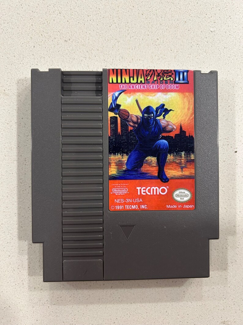 Ninja Gaiden III 3 Ancient Ship of Doom (NINTENDO NES) Game - Etsy ...