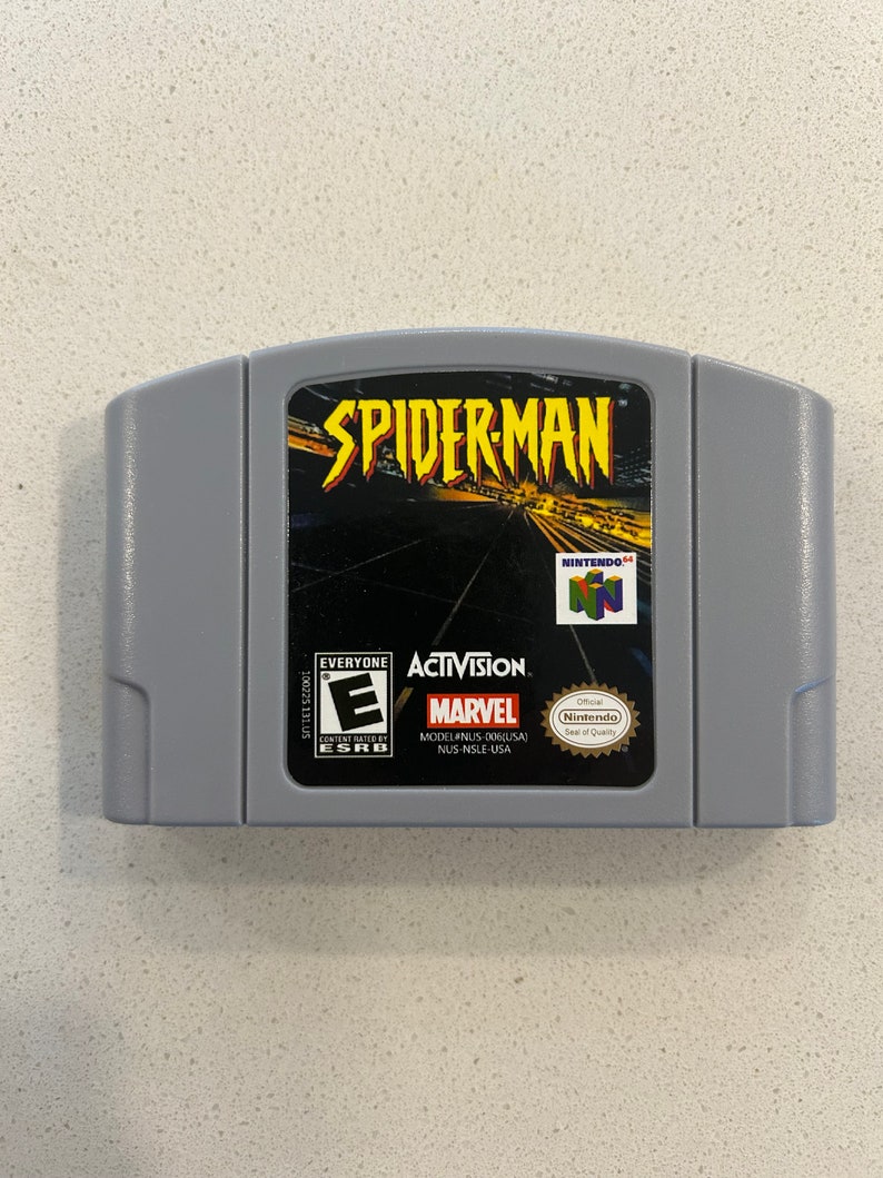 Spider Man nintendo 64 N64 Game - Etsy