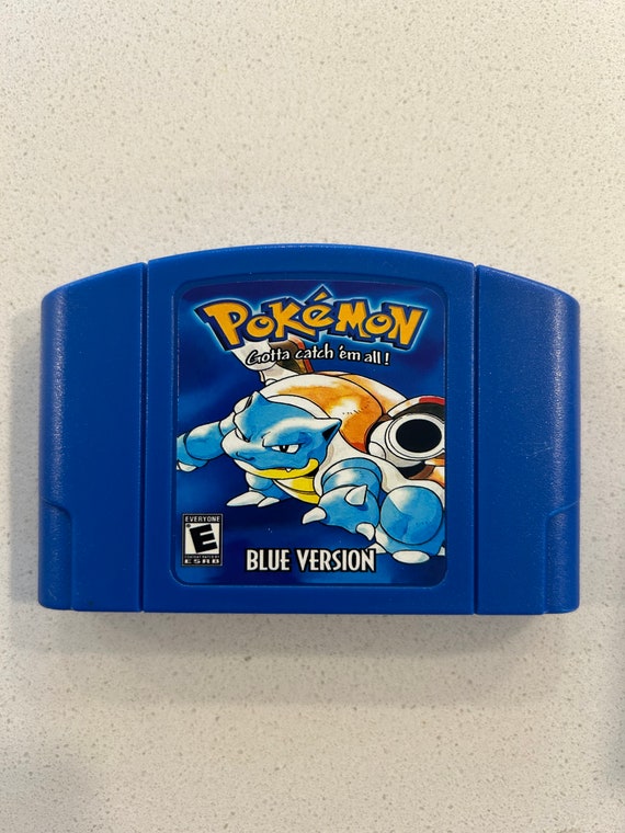 Pokemon Blue Version Nintendo 64 N64 Game