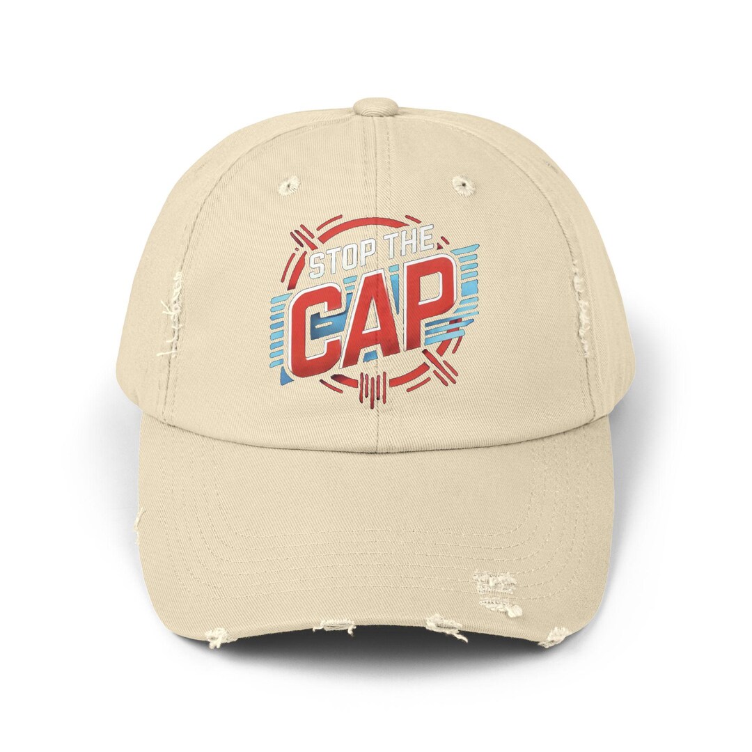 Stop the CAP Meme Hat, Unisex Baseball Cap, Novelty Dad Hat, Vintage ...