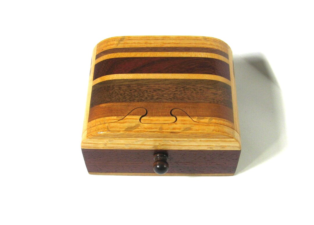 Puzzle Treasure Box With Two Drawers One Secret Drawer Made of Nine ...