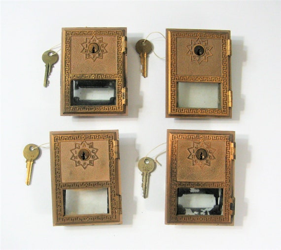Four Post Office Box Doors With Key Locks and Keys - Etsy