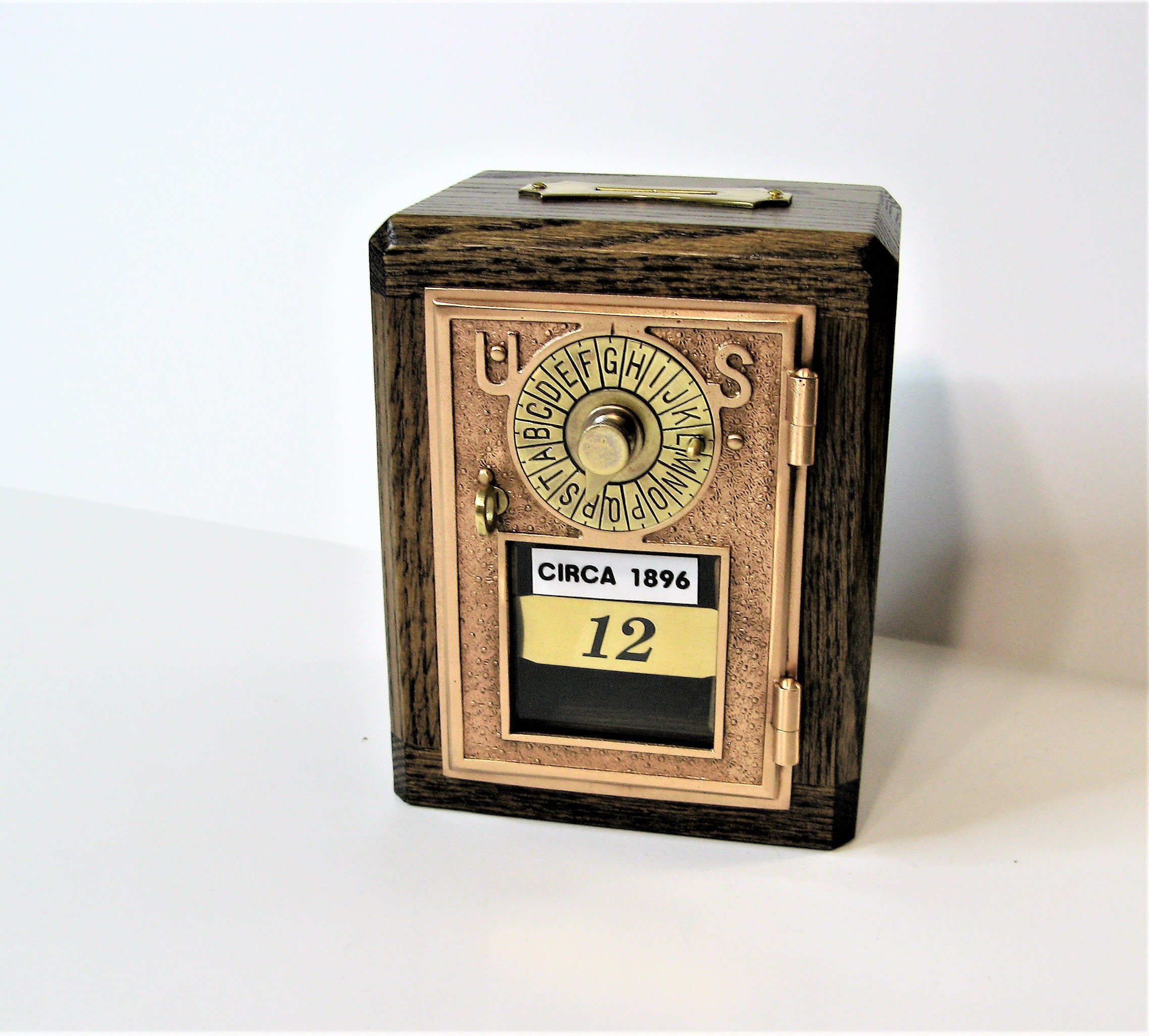 Antique Wood Post Office Box Combination Lock - Etsy