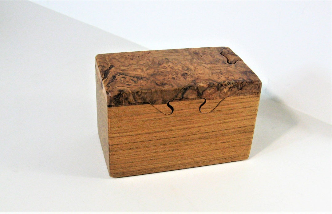 Spalted Maple Burl Wood Puzzle Box - Etsy