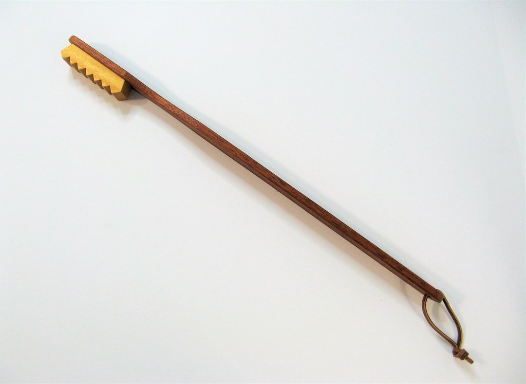Giant Tooth Brush Back Scratcher Made From Mahogany and Yellowheart ...