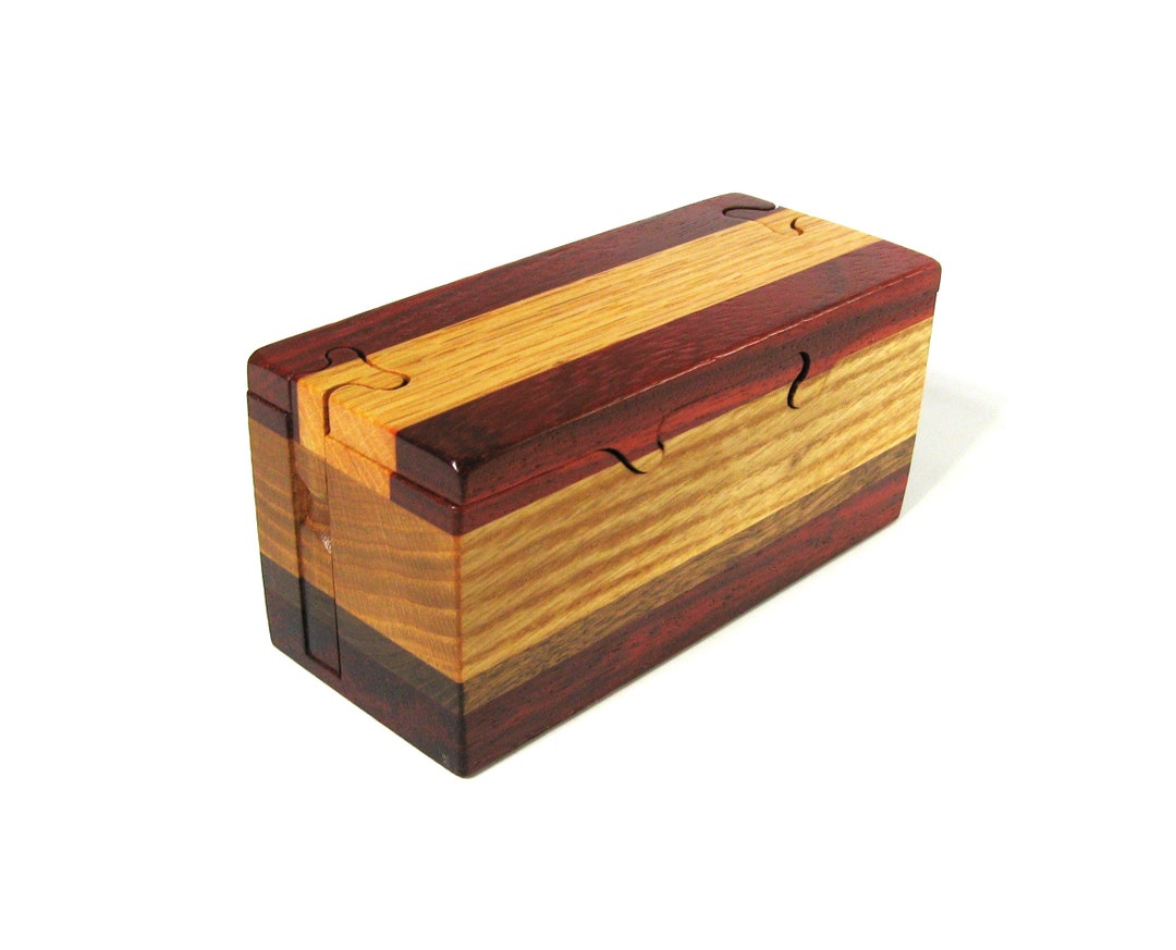 Large Puzzle Box Made From Three Woods - Etsy