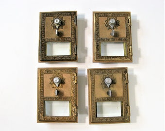 Four Post Office Box Doors With Key Locks and Keys 1965 1976 - Etsy