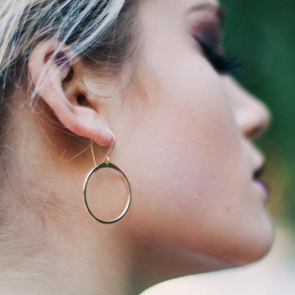 Dangle Hoop - Etsy