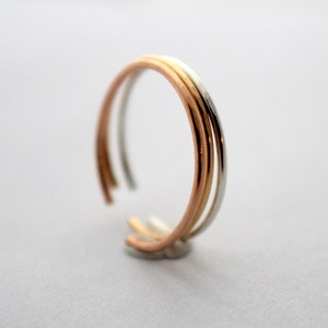 Thin Stacking Adjustable Rings , Stackable Midi in Sterling Silver ...