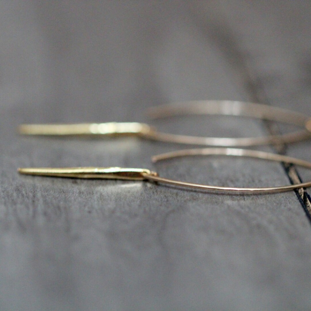 Spike Dangle Earrings , Long Drop Edgy Hoop Jewelry , Gold , Rose ...