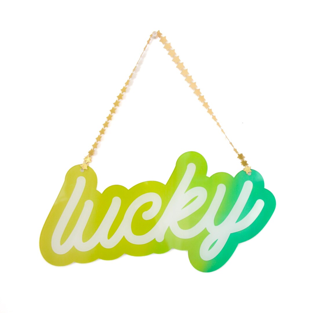Lucky Green Gradient - Acrylic Wall Decor for St. Patrick’s Day - Etsy