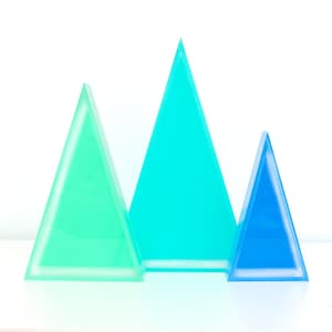Modern Triangle Decor - Colorful Lucite Triangles - Home Decorations ...