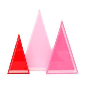 Modern Triangle Decor - Colorful Lucite Triangles - Home Decorations - Etsy