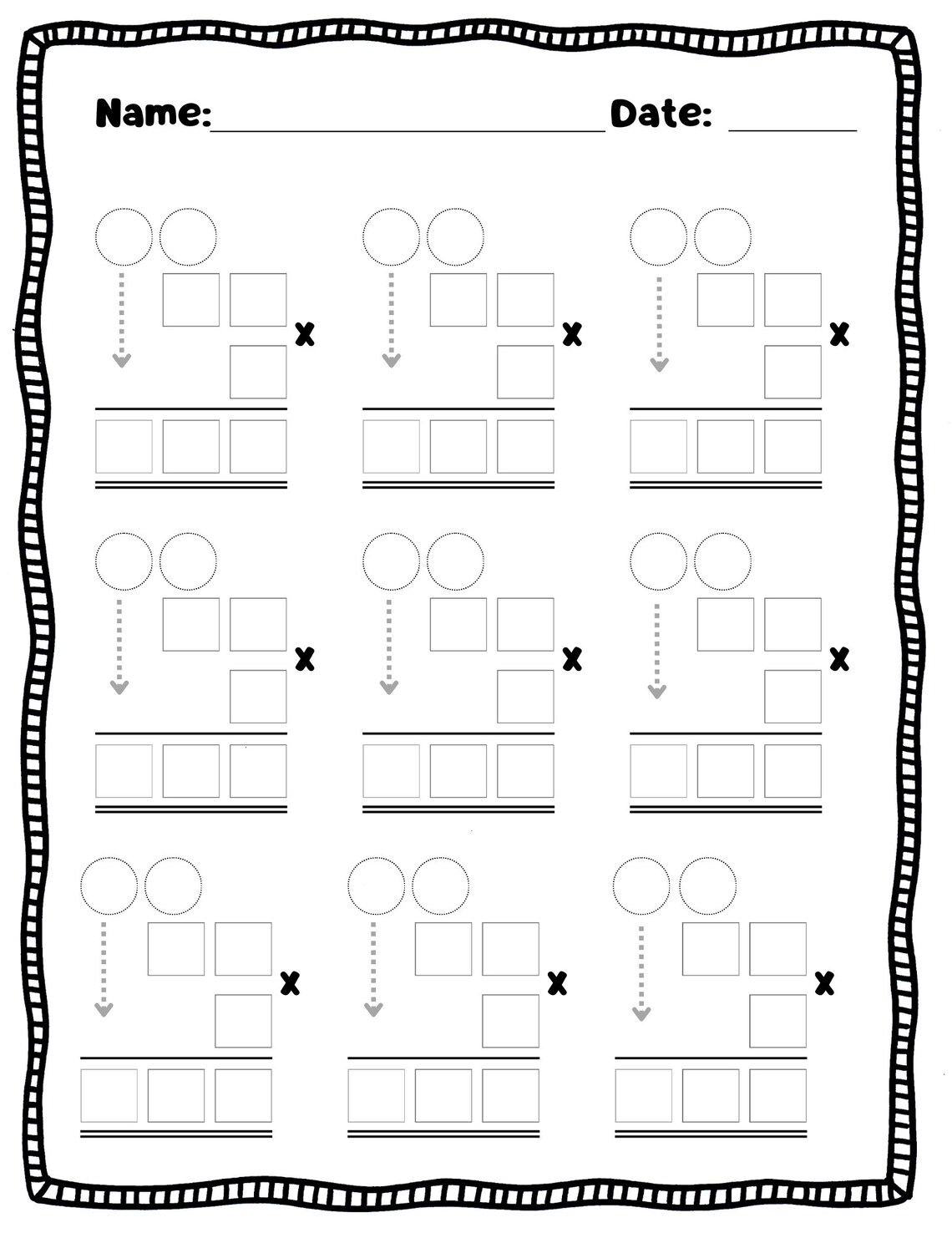 TEMPLATES - Multiplication Facts Practice With 2, 3 and 4 Digit + Flash ...