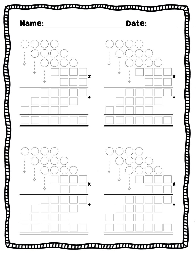 TEMPLATES - Multiplication Facts Practice With 2, 3 and 4 Digit + Flash ...