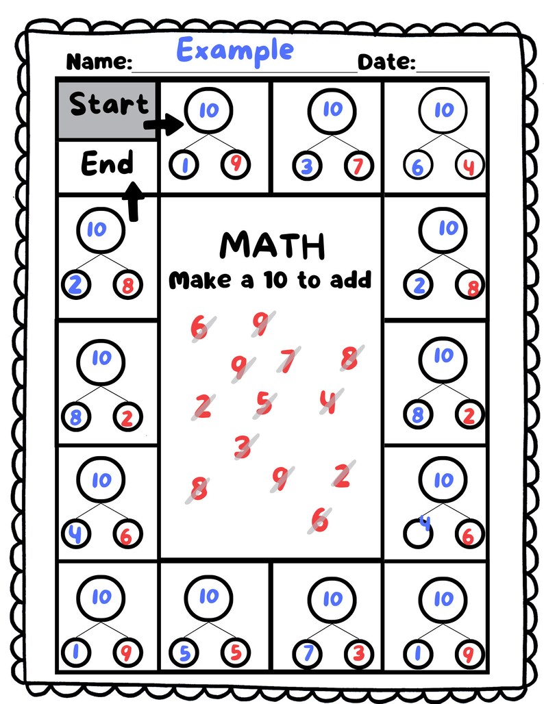 TEMPLATES - Addition to 10 With Number Bonds-pictures, Missing Whole ...