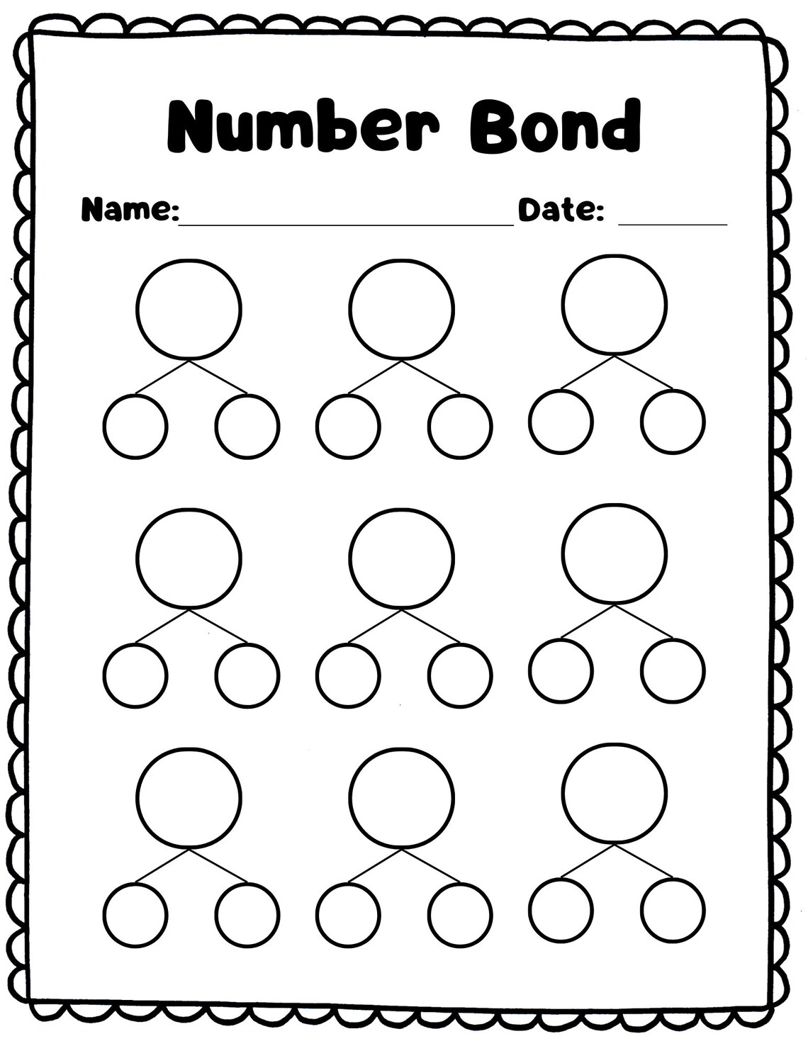 TEMPLATES - Addition to 10 With Number Bonds-pictures, Missing Whole ...