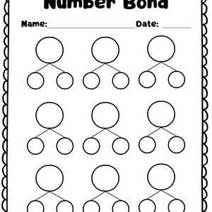 TEMPLATES - Addition to 10 With Number Bonds-pictures, Missing Whole ...