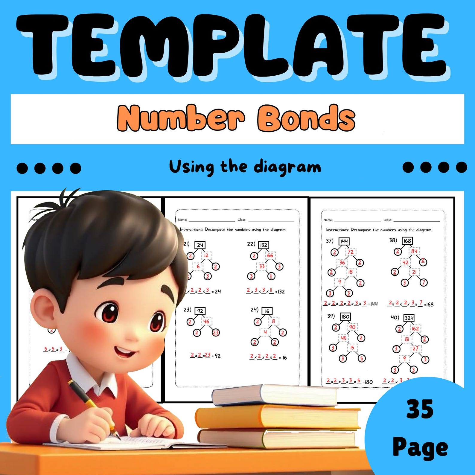 Number Bond Templates - the Power of Worksheets for for Mastering ...