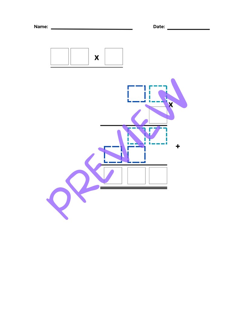TEMPLATES - Printable Multiplication Worksheets + Vedic Math - Etsy
