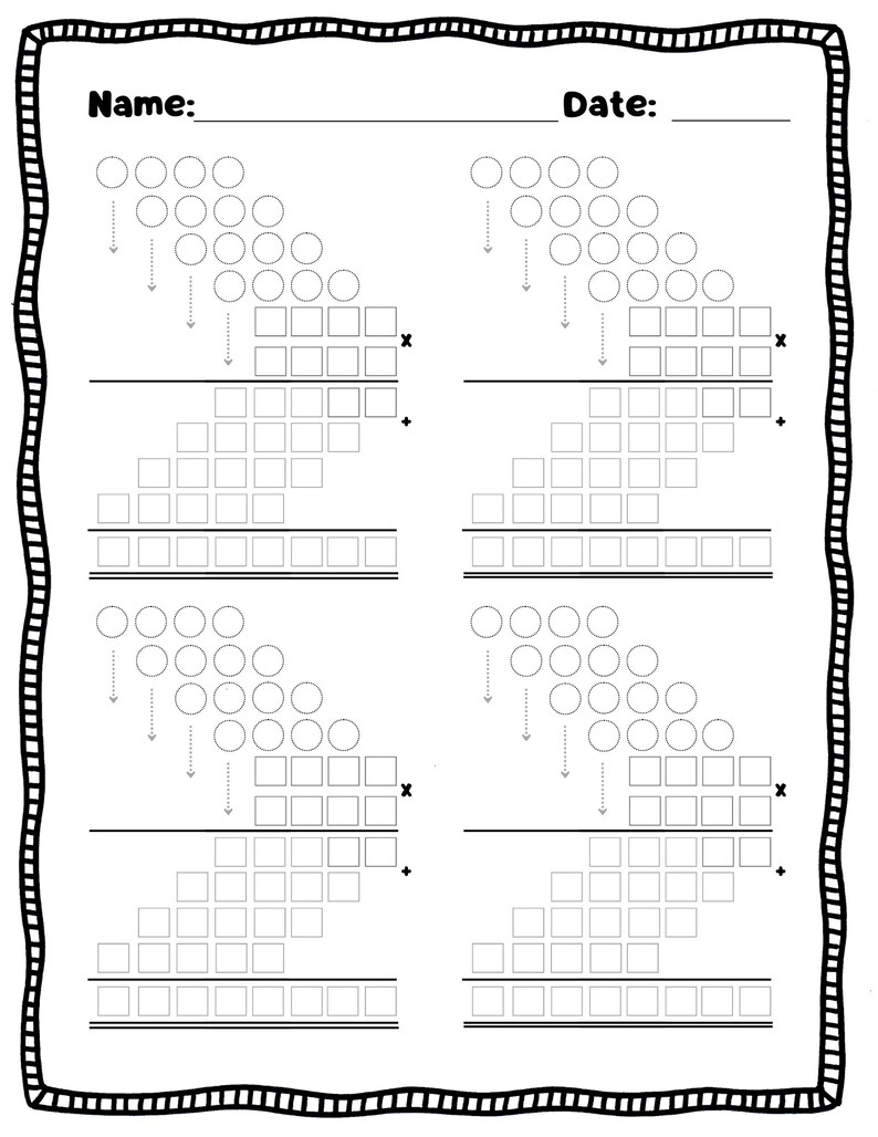 TEMPLATES - Multiplication Facts Practice With 2, 3 and 4 Digit + Flash ...