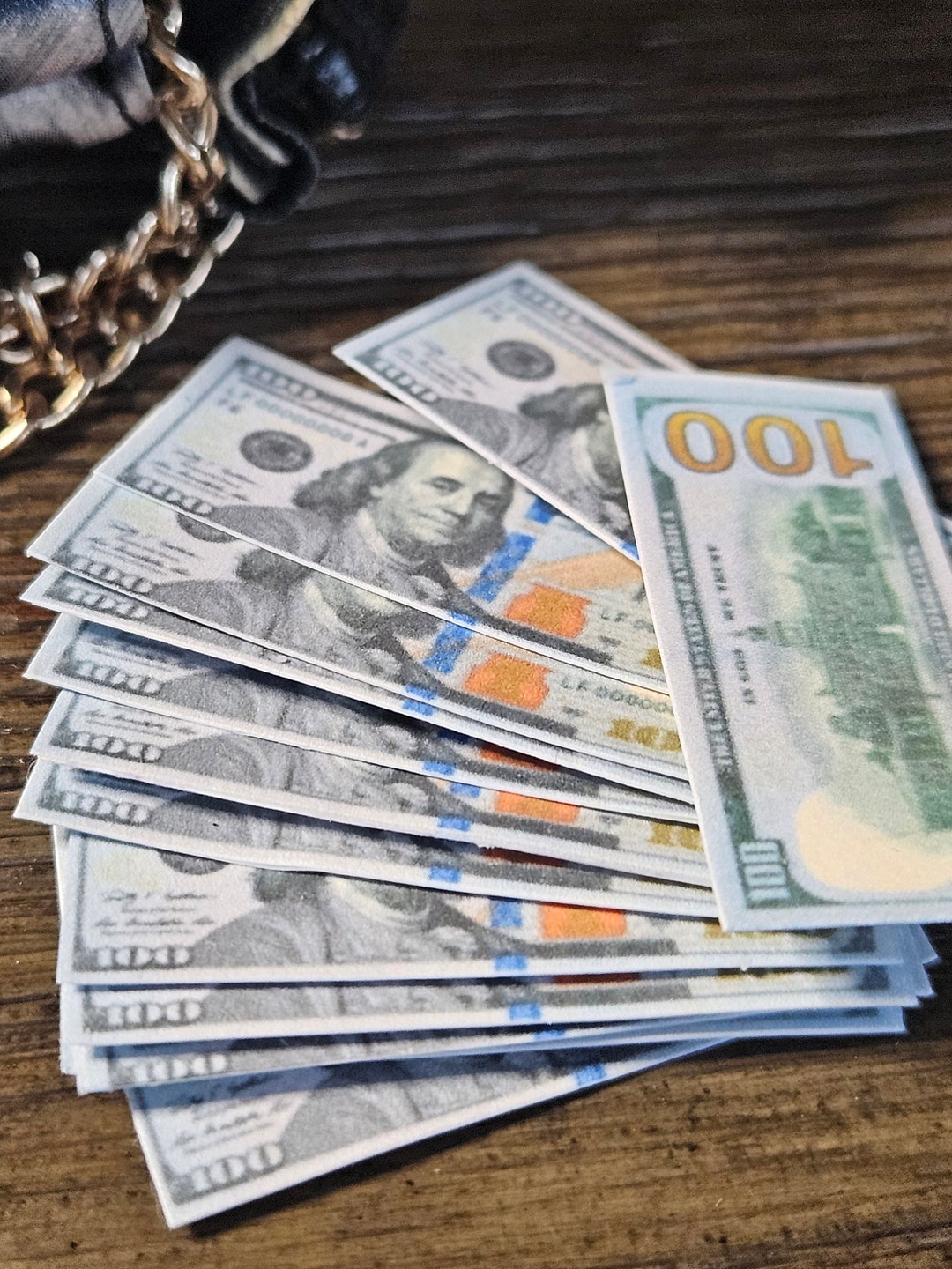 Faux One Hundred Dollar Bills. 15pc Realistic Money Miniture Money ...