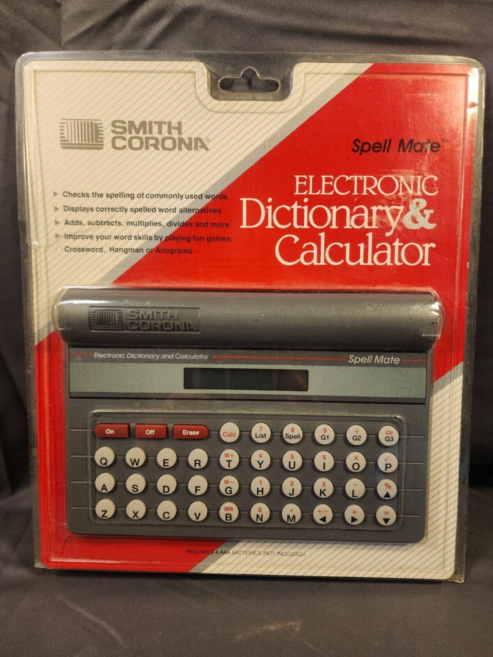 Vintage 1988 Smith Corona Spell Mate Electronic Dictionary/calculator ...