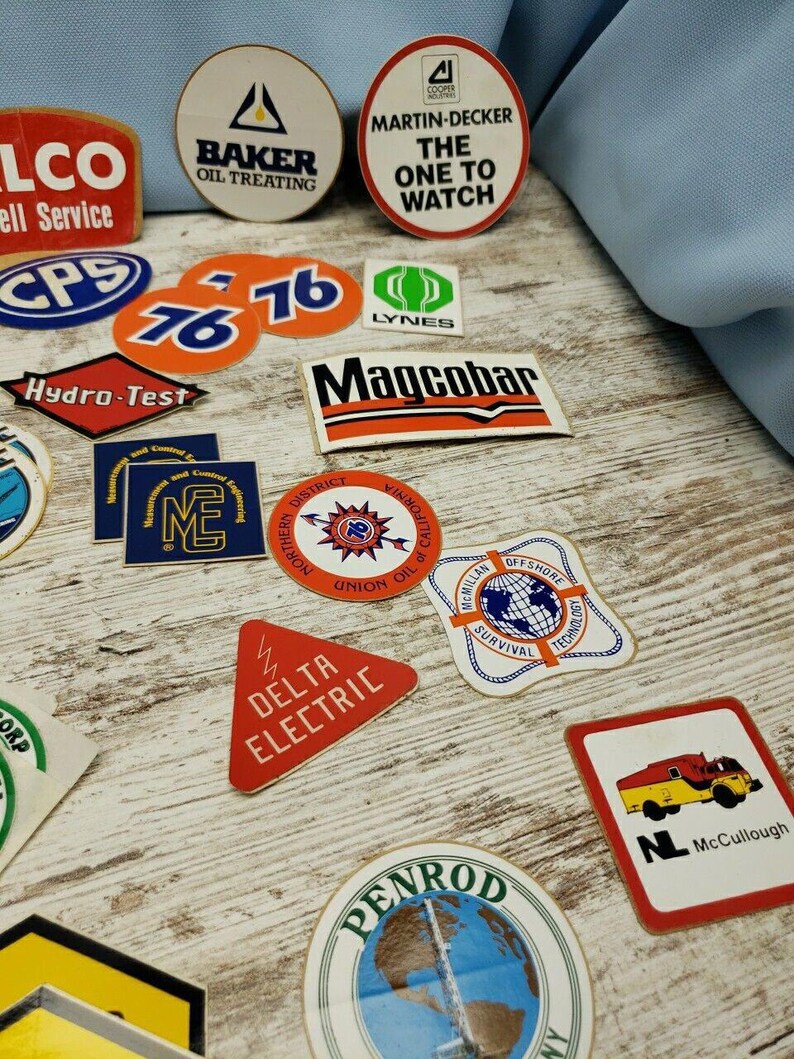 Vintage 76 Oil Fire Union Gas Rig Sticker Lot - Etsy