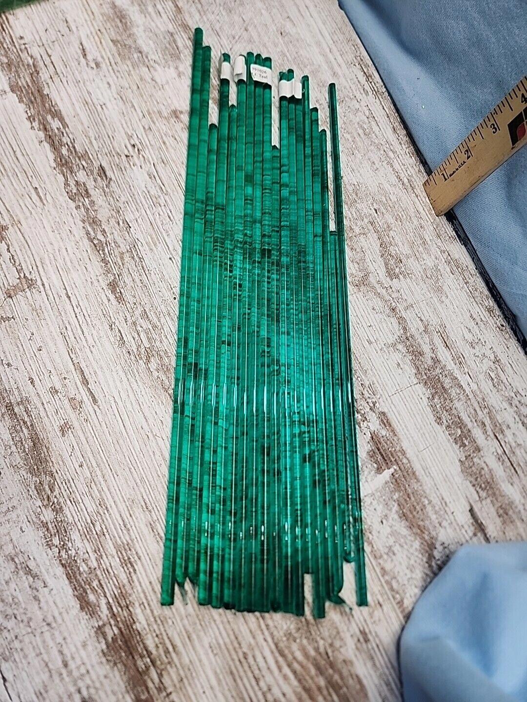 Light Teal Glass Lampwork Rods Rare and Discontinued 18 Pieces - Etsy