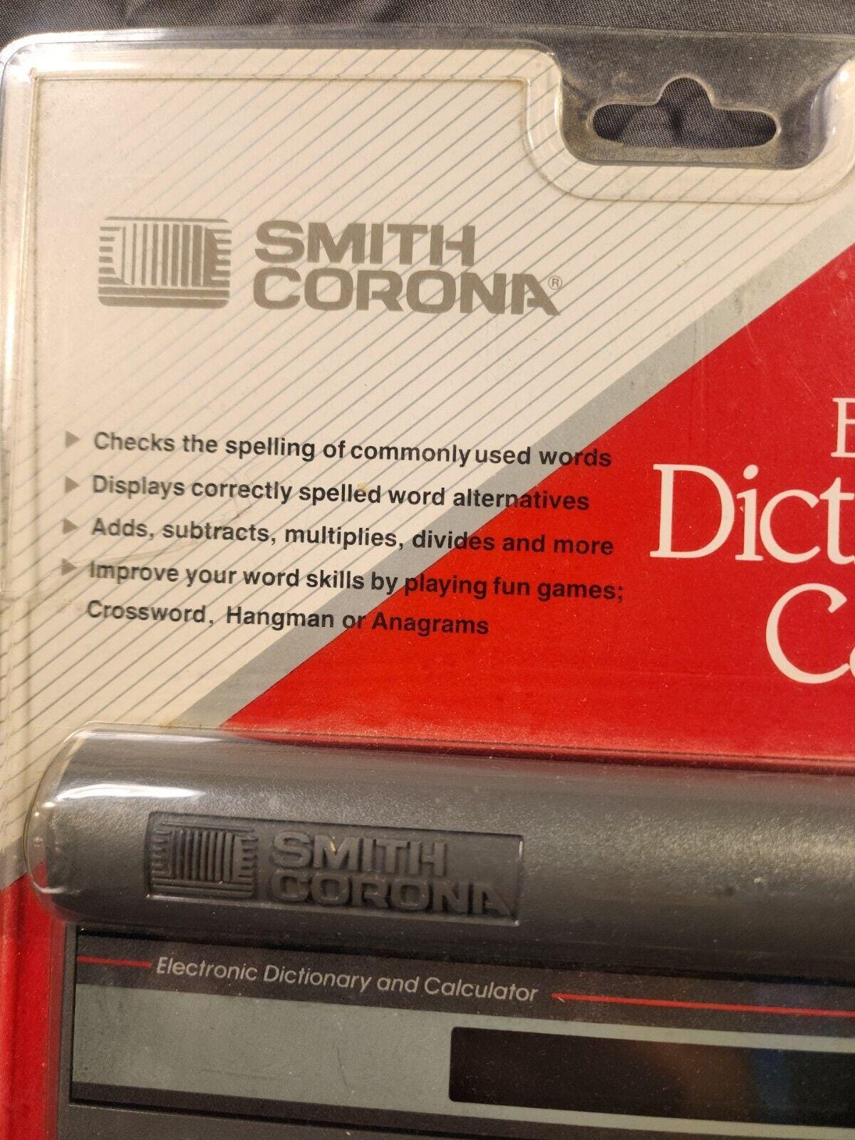 Vintage 1988 Smith Corona Spell Mate Electronic Dictionary/calculator ...