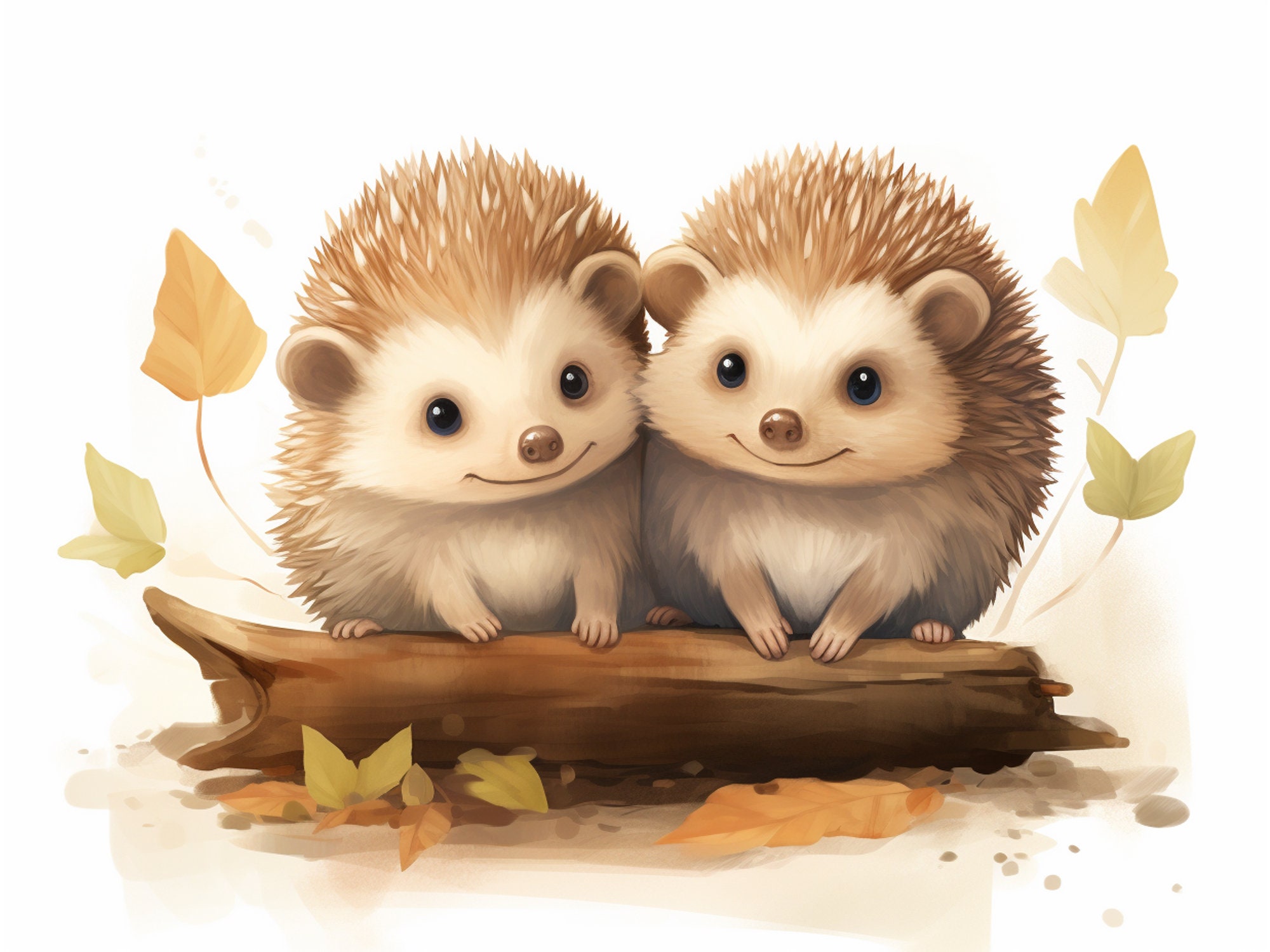 Cute Hedgehog Illustration - Etsy