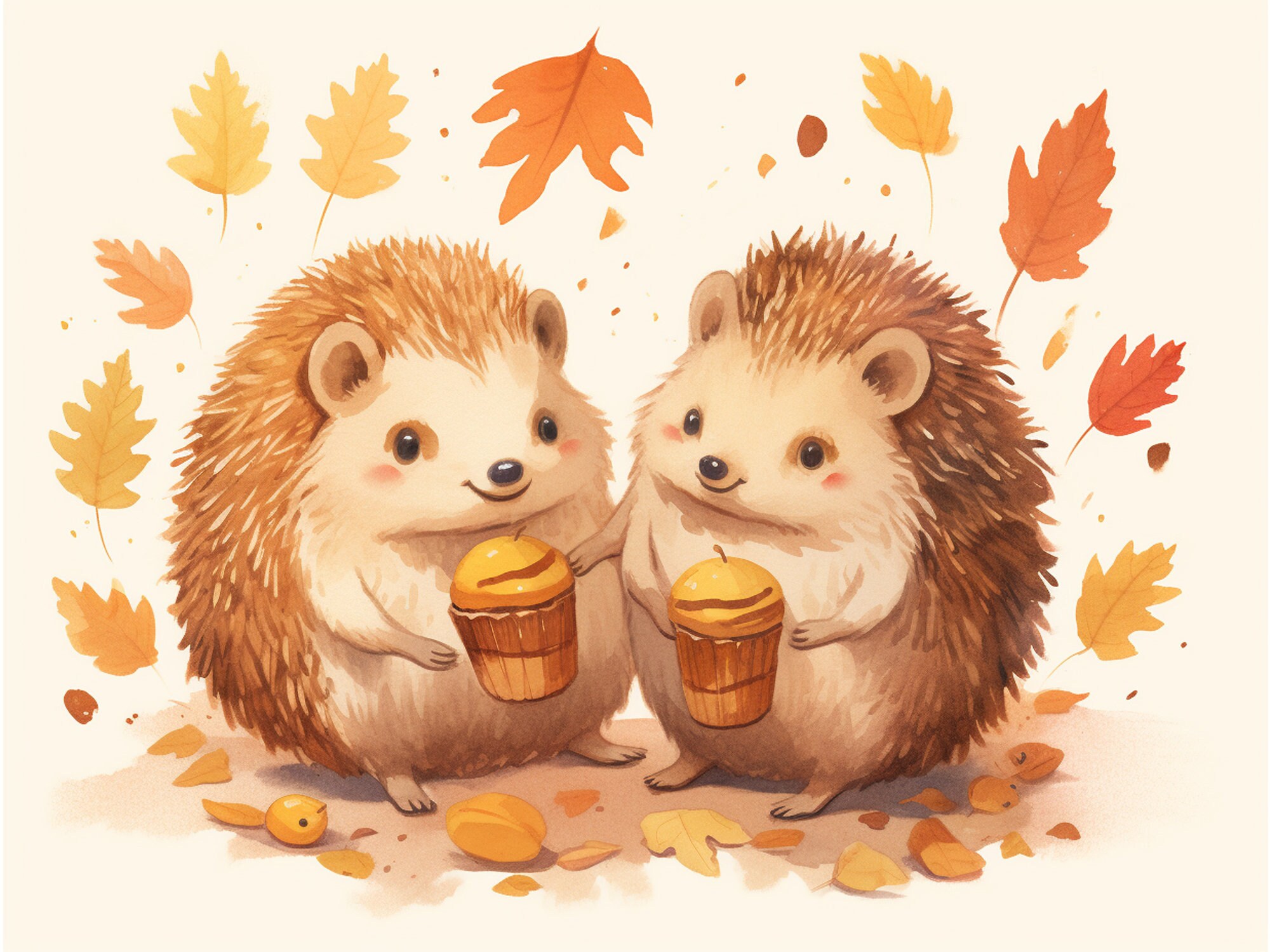 Cute Hedgehog Illustration - Etsy