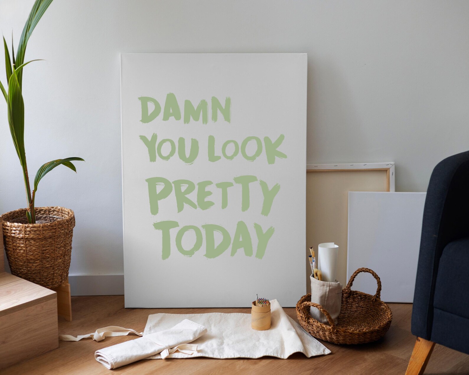 Damn You Look Pretty Today Quote Poster, Trendy Aesthetic Wall Art ...