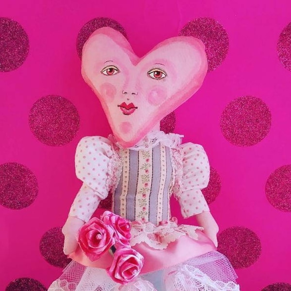 Valentine Doll - Etsy