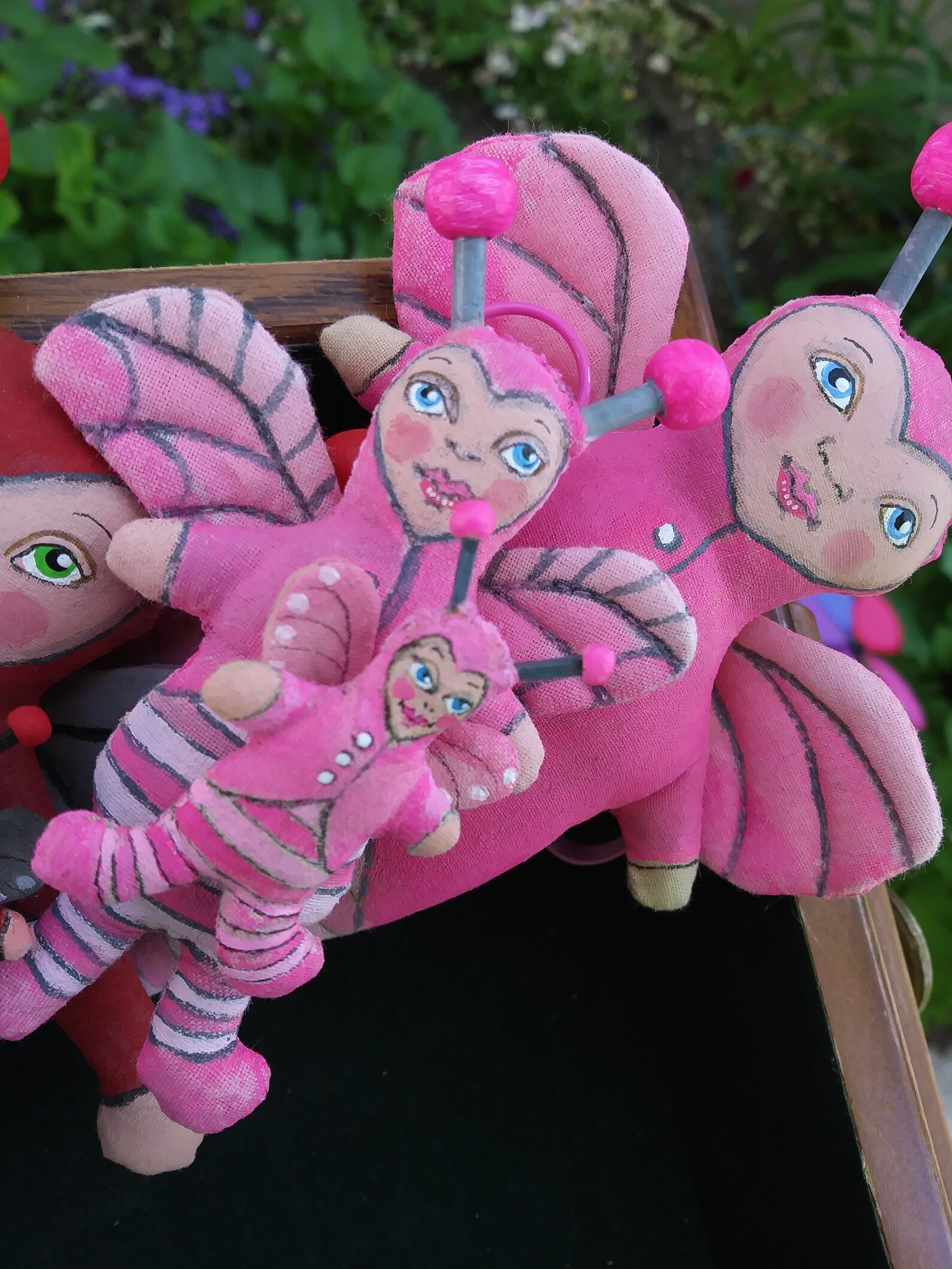 Pink Love Bug Doll Made to Order Anthropomorphic Valentine - Etsy