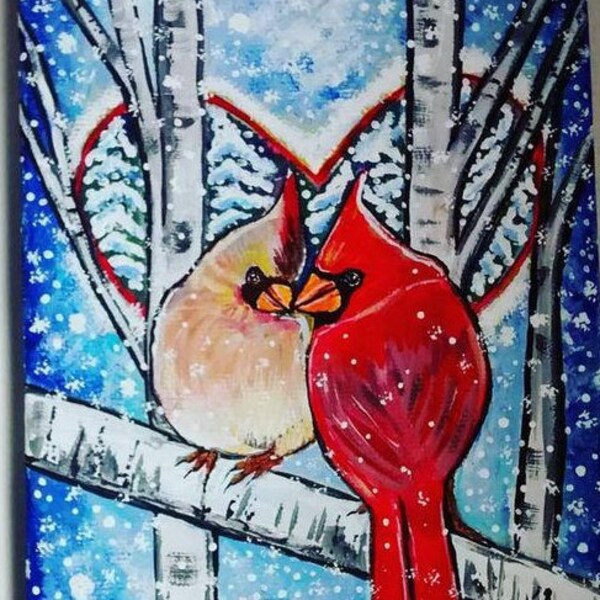 Cardinal Card - Etsy