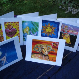 Valentine's Day Sacred Heart Art Cards Set of 4 Handmade Cards 2 With ...