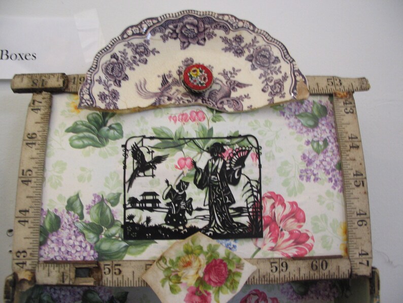 Vintage Japanese Themed Box Assemblage/treasure Art Collage - Etsy