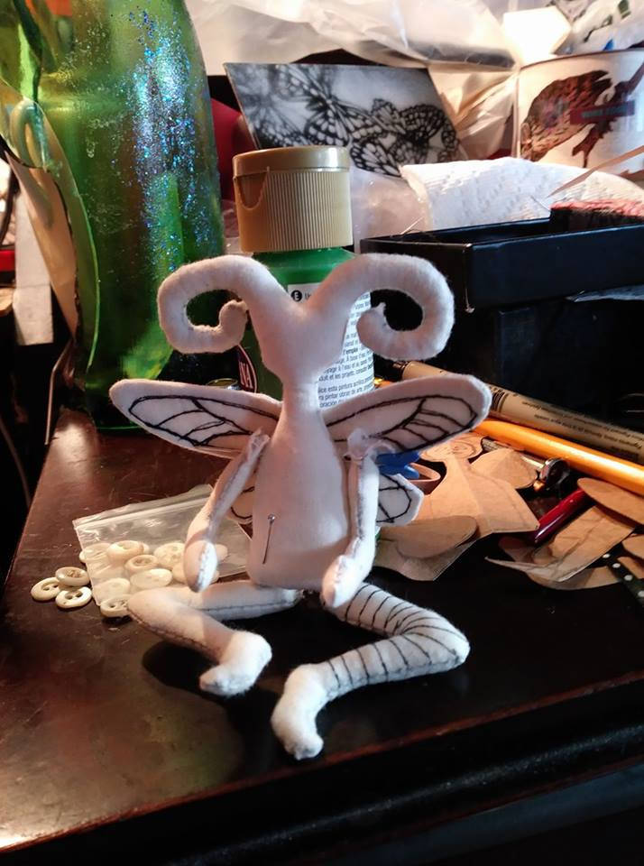 Airies Zodiac Funky Ram Faerie With Blue Striped Stockings - Etsy