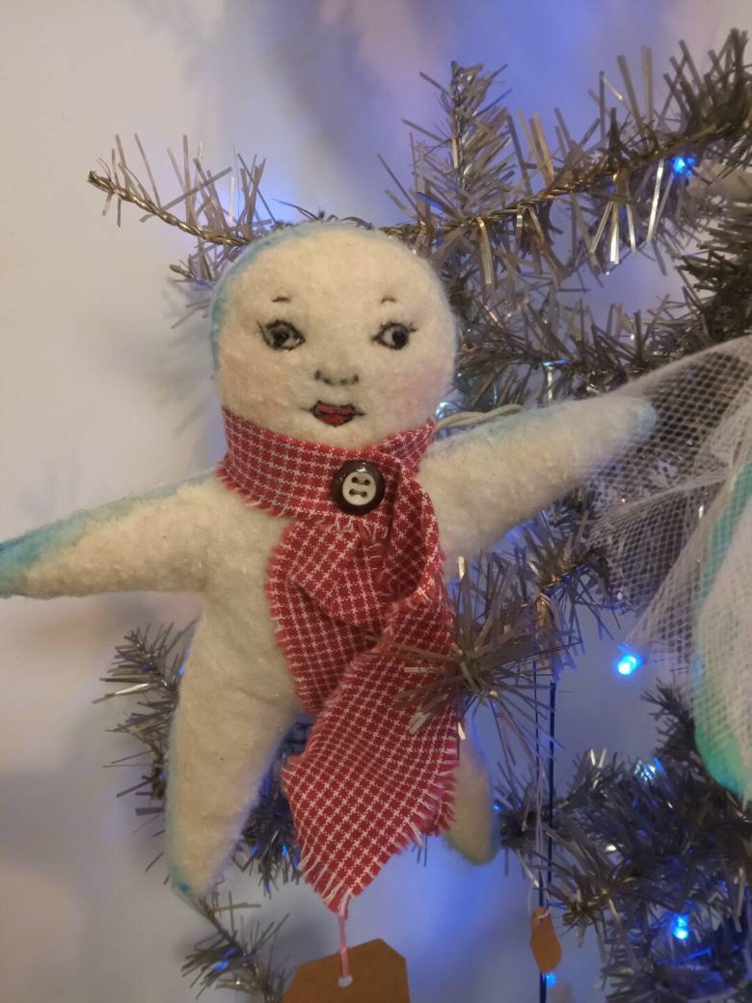 Primitive Snowman Star Doll, Plushie Anthropomorphic Snowman Star With ...
