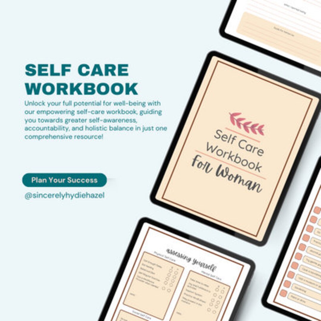 Empowering Self-care Planner Printable Mindfulness Workbook Self-love ...