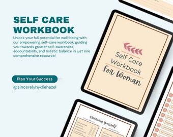 Self-care Planner Printable Mindfulness Workbook Self-love Journal ...