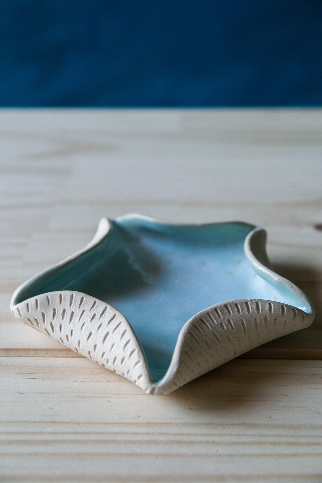 Starfish Snack Plate, Handcrafted Ceramic, Expressive, Irregular ...
