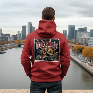 USMC Teufelshunde Tribute Hoodie, Devil Dogs Marines Rock Band Sweatshirt, Military Apparel Gift ...