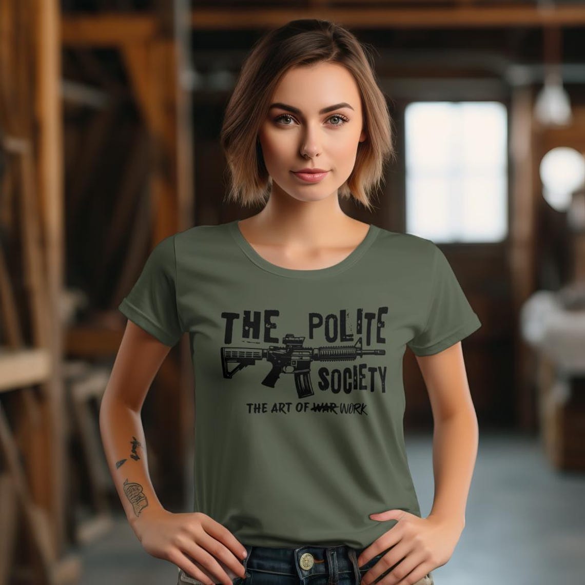 The Polite Society Military Styled T-shirt for Men & Women Patriots ...