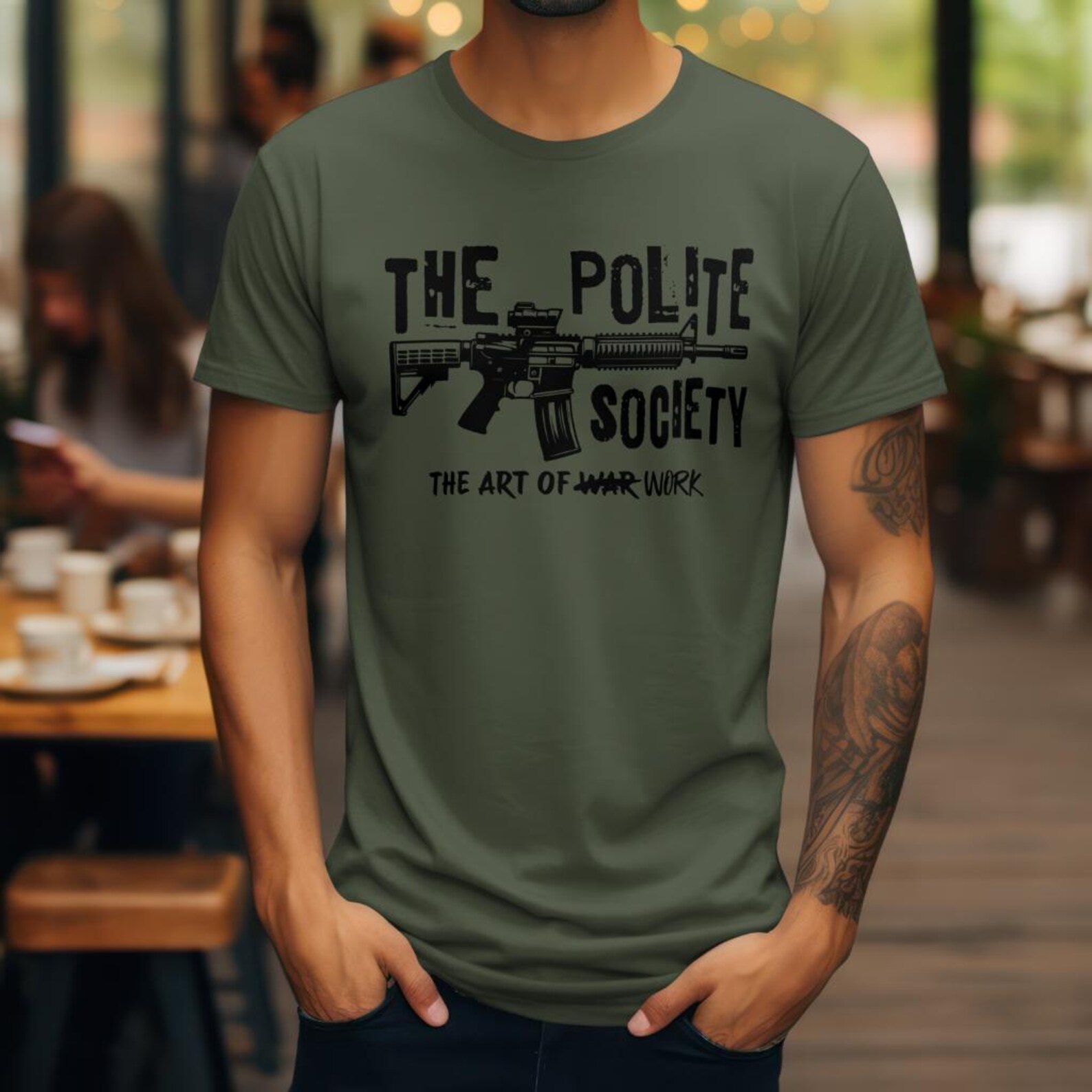 The Polite Society Military Styled T-shirt for Men & Women Patriots ...